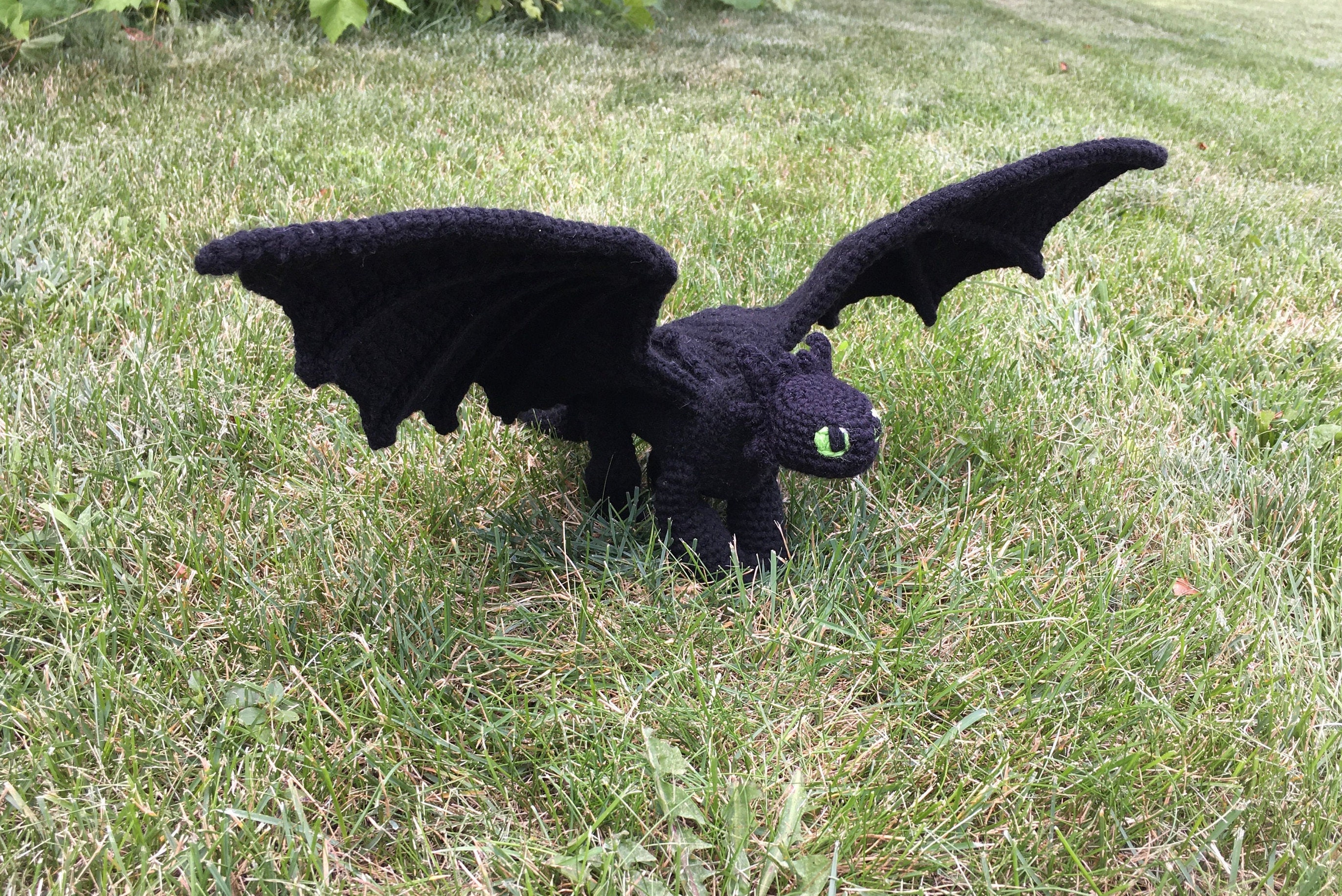 Crochet Toothless the Night Fury PDF Pattern digital - Etsy Canada