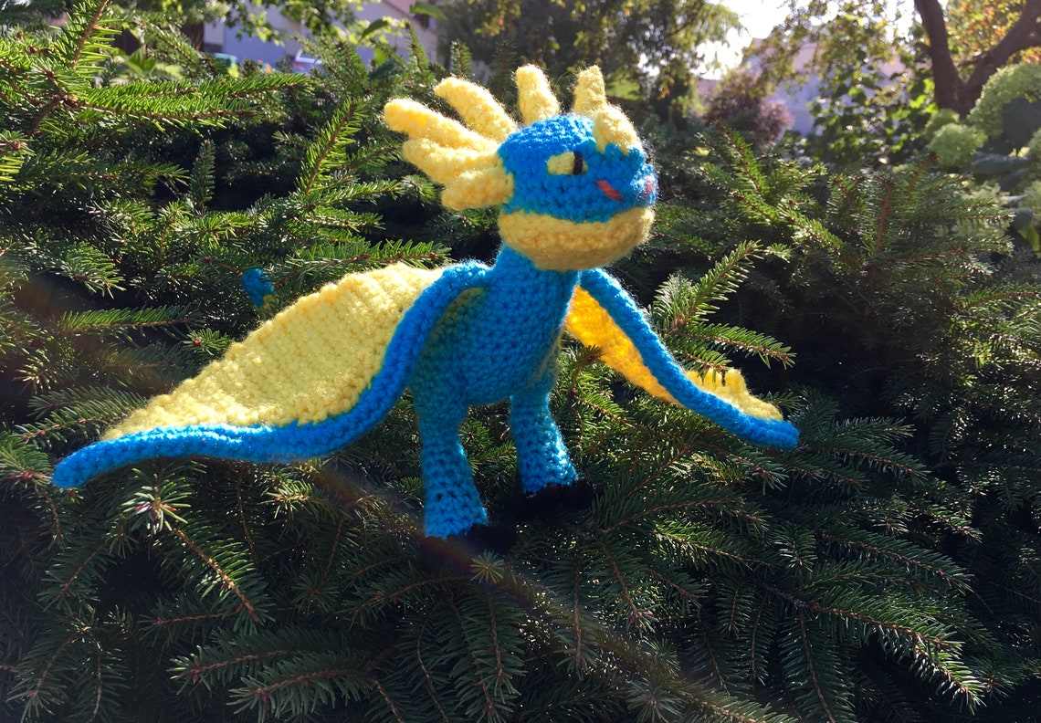 Crochet Stormfly the Deadly Nadder PDF Pattern digital - Etsy