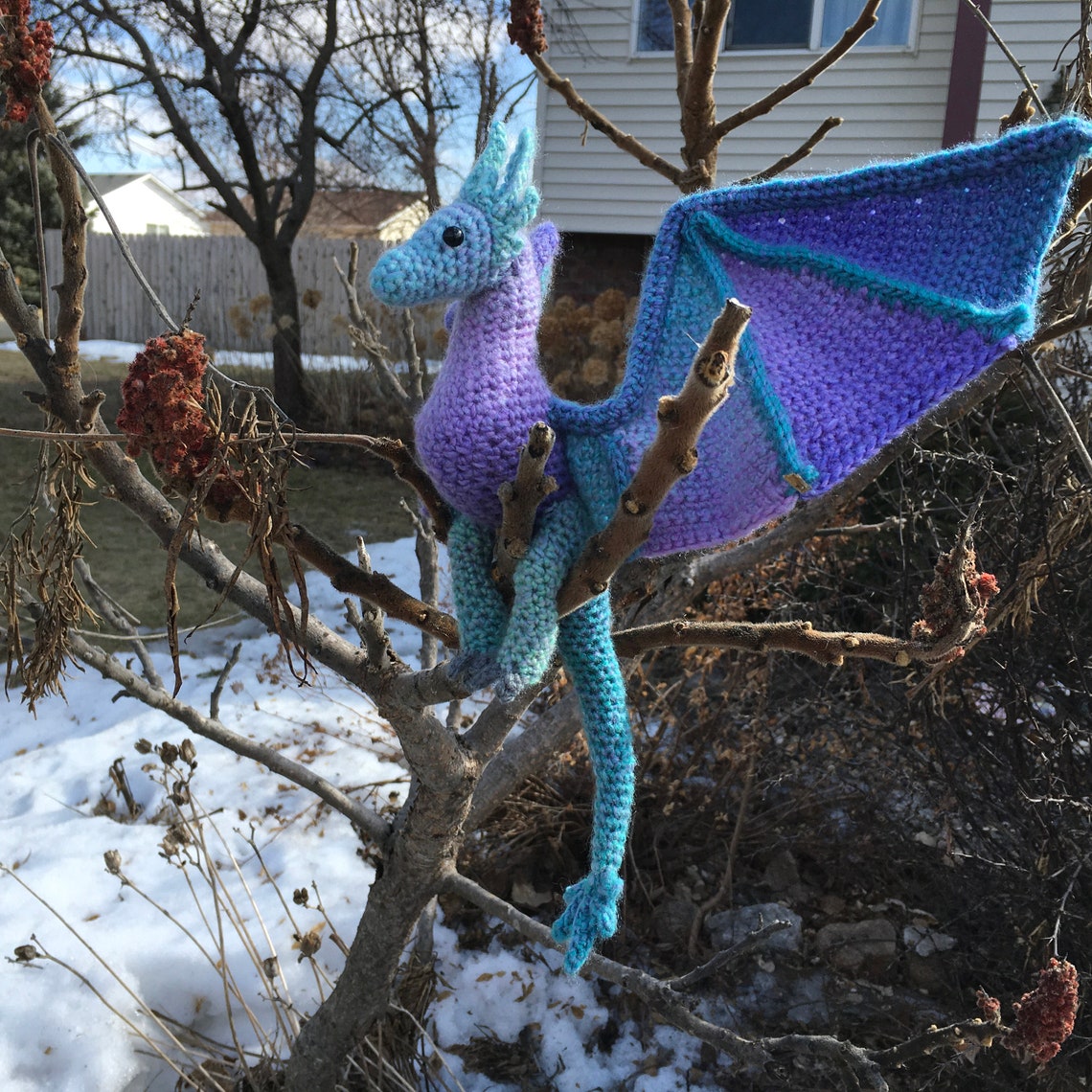 Crochet Wyvern Dragon PDF Pattern digital Pattern Only NOT - Etsy