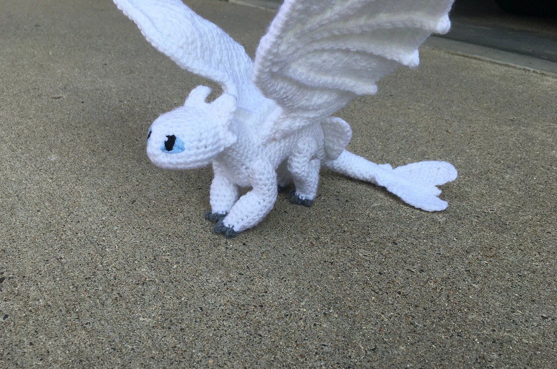 Crochet Light Fury PDF Pattern Not the finished item | Etsy