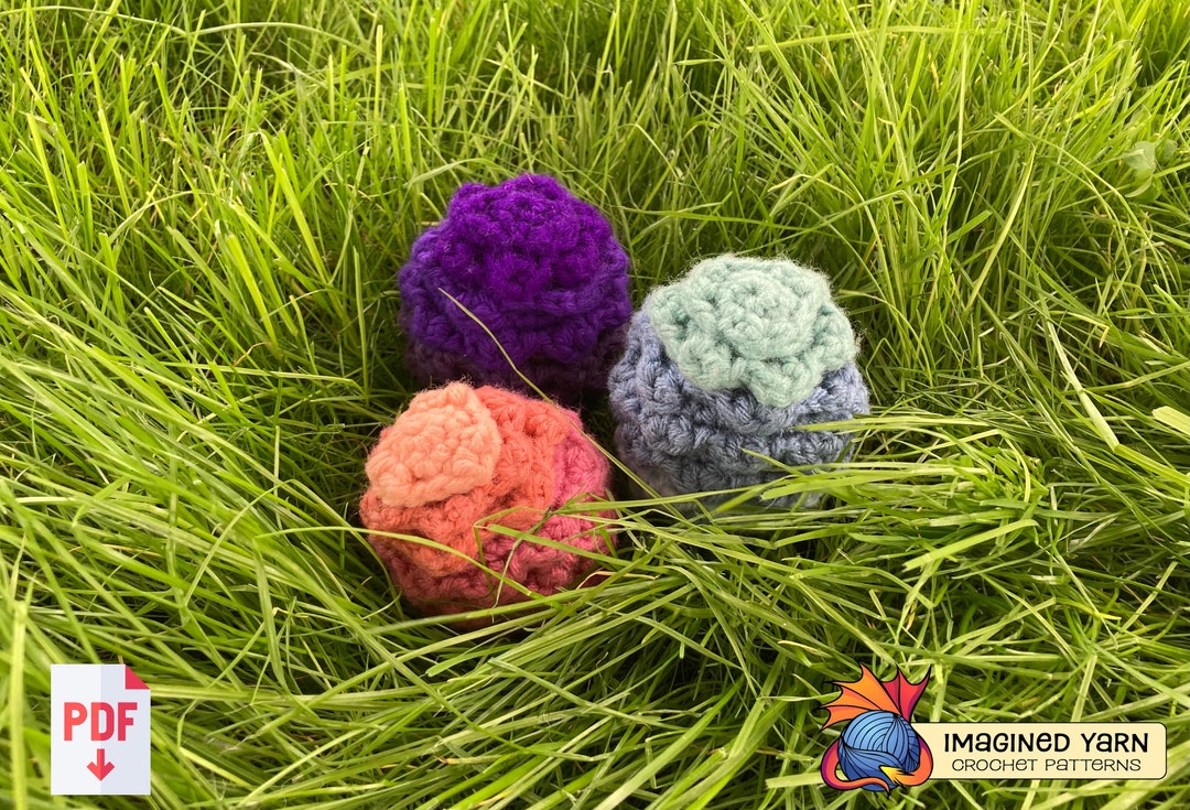 Crochet Dragon Eggs and Nest PDF Pattern (large and Small Eggs and ...