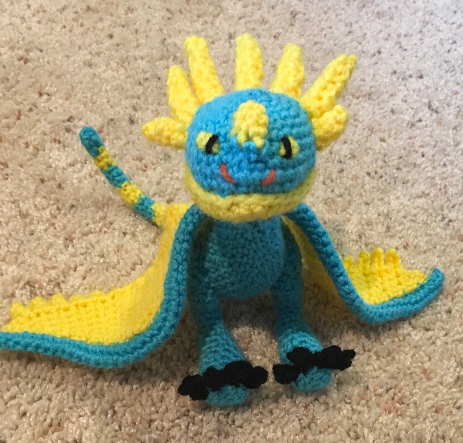 Crochet Stormfly the Deadly Nadder PDF Pattern digital - Etsy