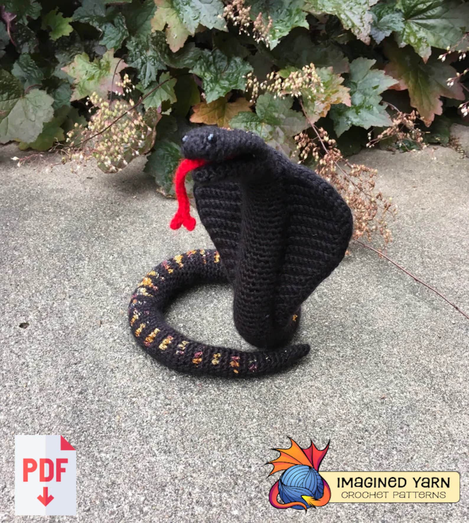 Crochet Cobra Snake PDF Pattern - (digital Pattern Only, NOT the ...