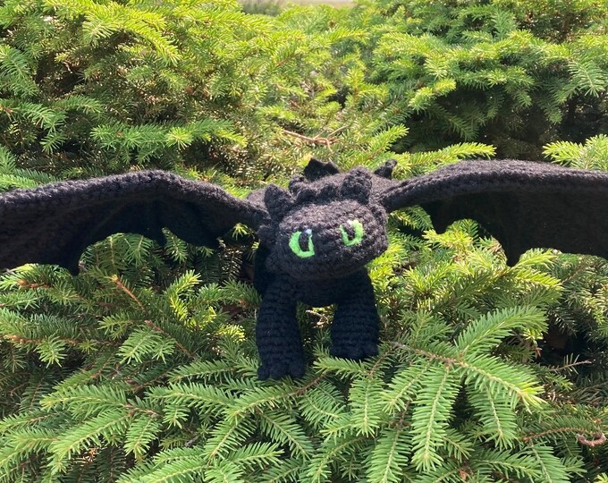 Toothless Crochet Handmade Amigurumi - Etsy