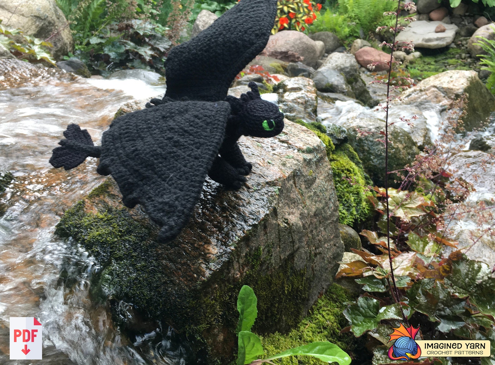 Crochet Toothless the Night Fury PDF Pattern digital Pattern Only, NOT ...