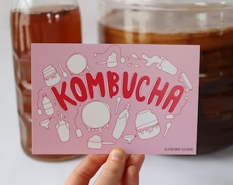 Kombucha Infographic Mini Print - Etsy