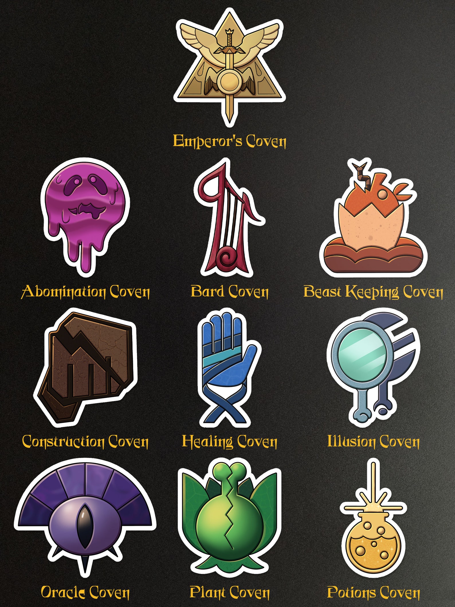 The Owl House Witch Coven Sigils - Etsy Canada