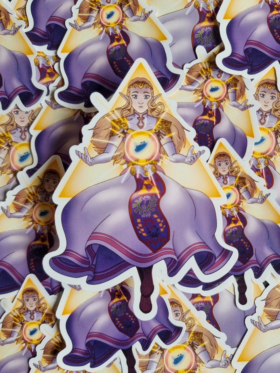 Holographic Legend of Zelda Glossy Sticker - Princess Zelda Oot - Etsy
