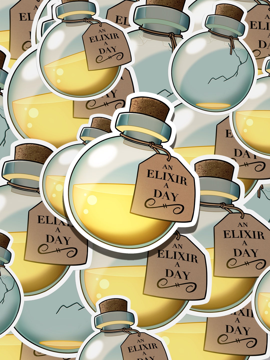 The Owl House Magical Curse Elixir Bottle Sticker - Etsy
