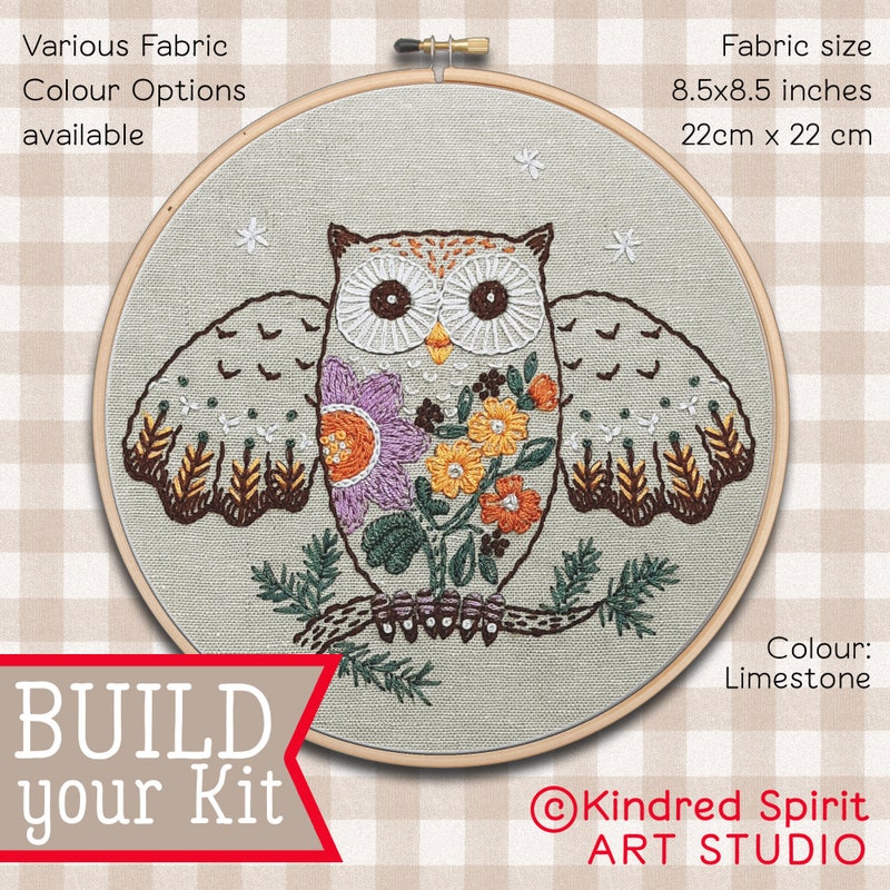 Owl Forest Embroidery - Etsy