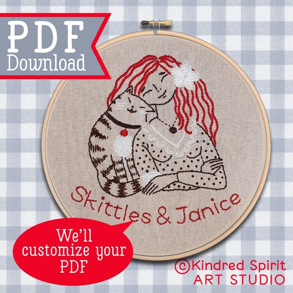 Cat Hand Embroidery - Etsy