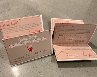 Beginner Stitch Guide Learn to Embroider 15 Basic Embroidery Stitches ...
