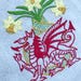 Welsh Dragon Embroidery Kit ; Flower Design ; Cultural Needlepoint ...
