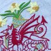 Welsh Dragon Embroidery Kit ; Flower Design ; Cultural Needlepoint ...