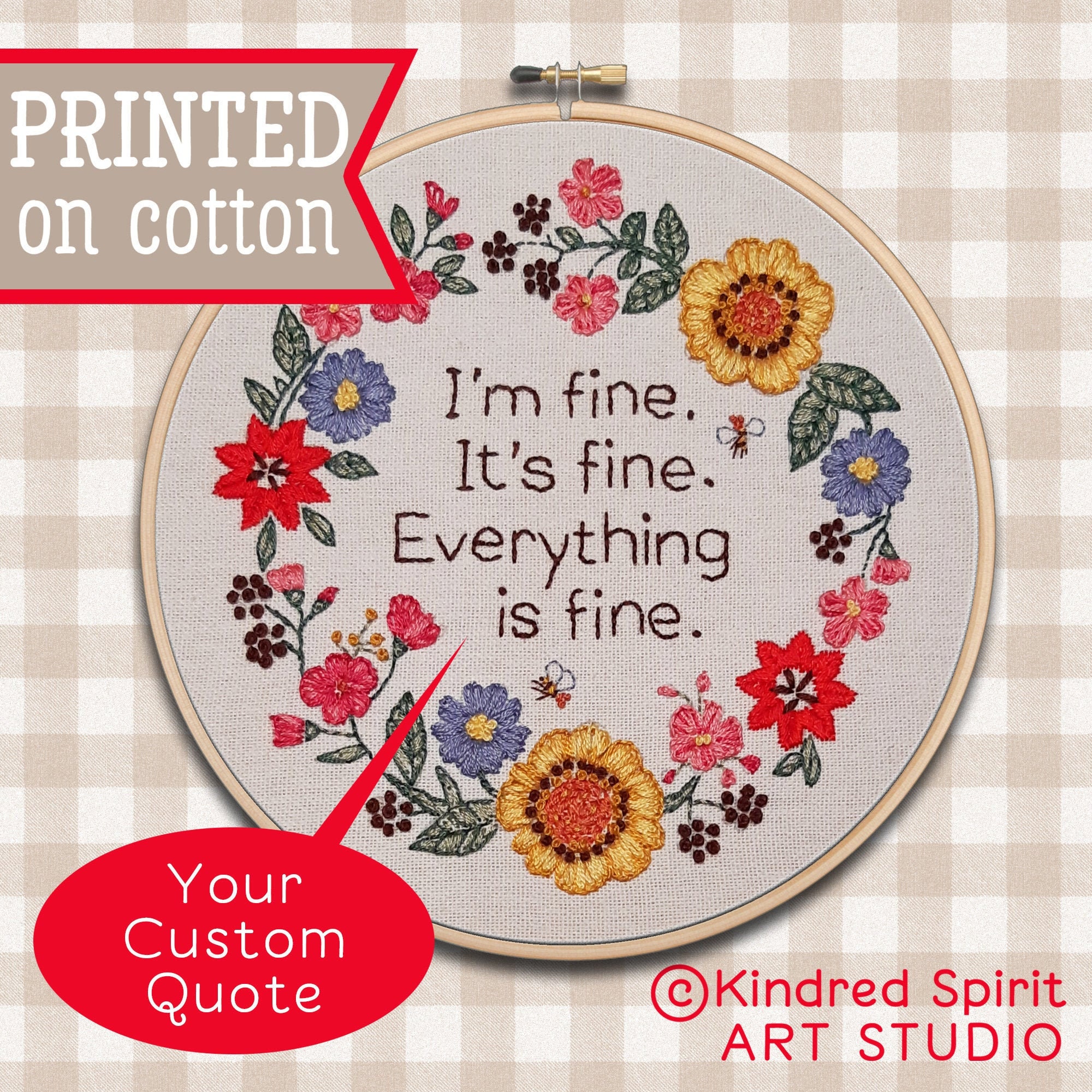 Hand Embroidery Pattern ; Flower Wreath Design ; PDF Download ...