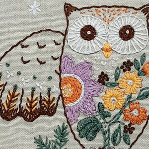 Hand Embroidery Pattern ; Owl Design ; Bird Pattern ; PDF Download ...