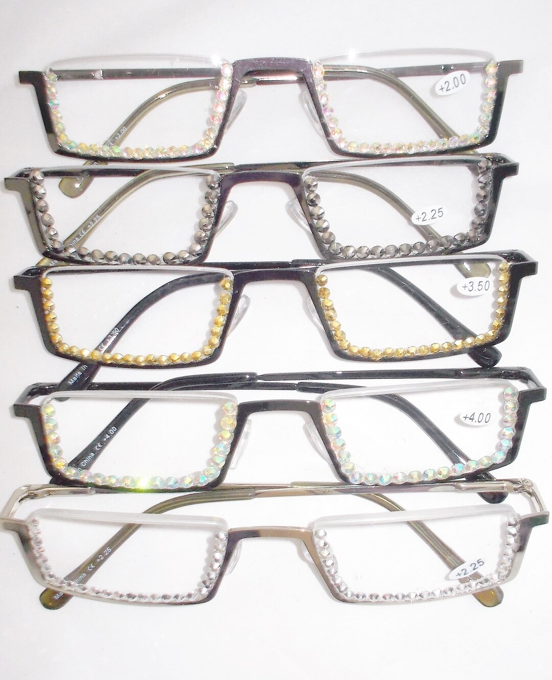 Marvellous Metal Half-moon Underframe Reading Glass Frames in - Etsy