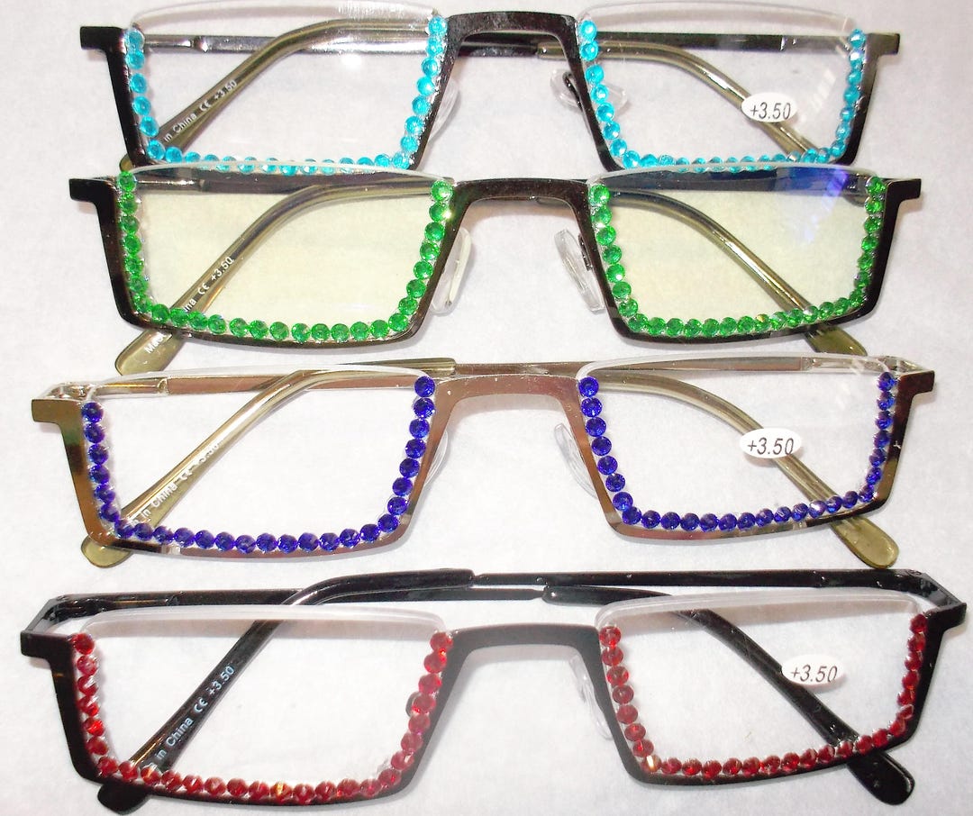 Reading Glasses Half-moon Underframe Readers Metal Frames in Different ...