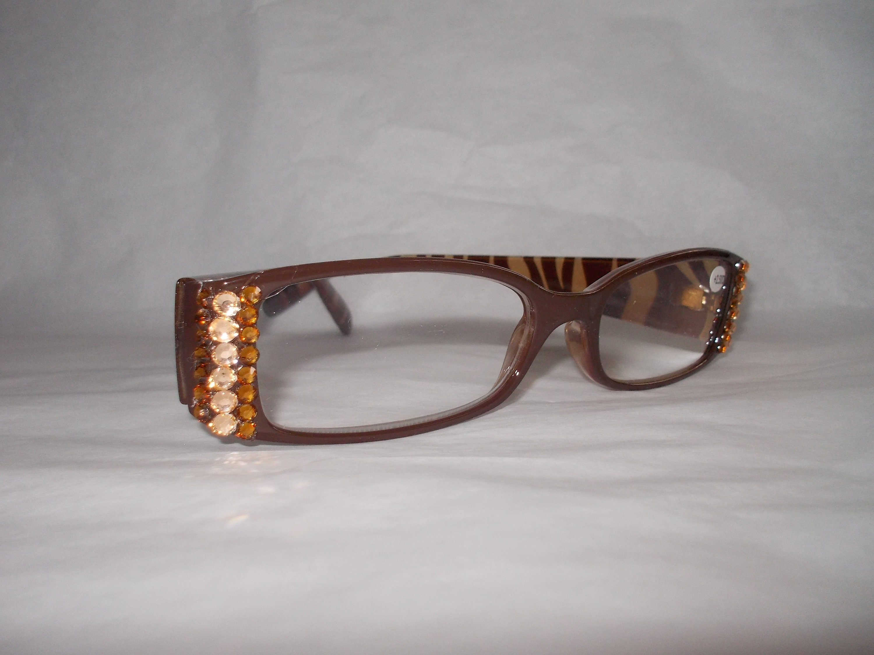 Reading Glasses Rhinestone Readers Animal Print Arms 6 Colors Lots of ...
