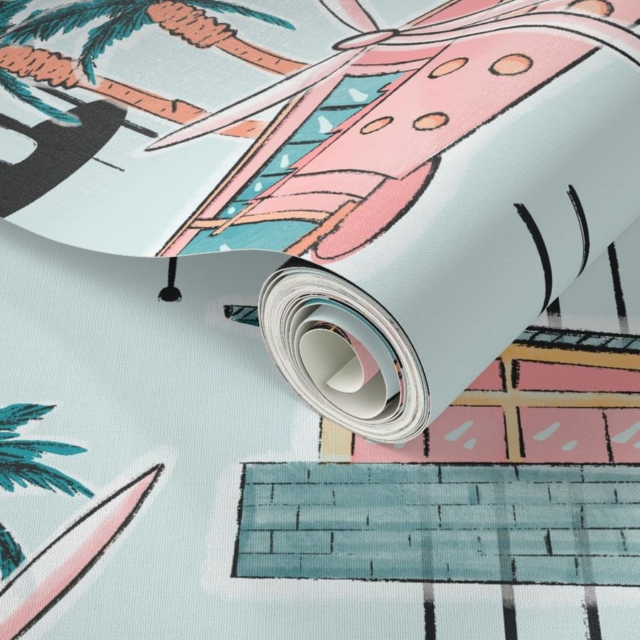 Mid Century Modern Palm Springs, Retro Atomic, MCM, Peel and Stick ...