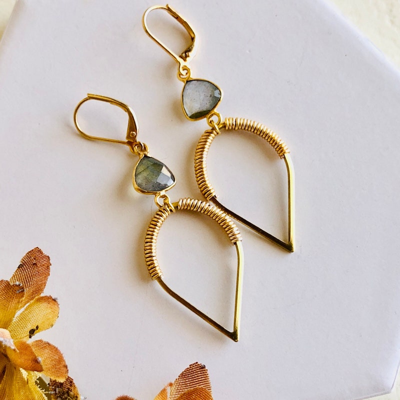 Inverted Teardrop Earrings - Etsy