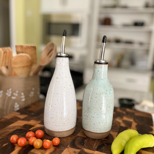 Ceramic Oil Bottle - Etsy