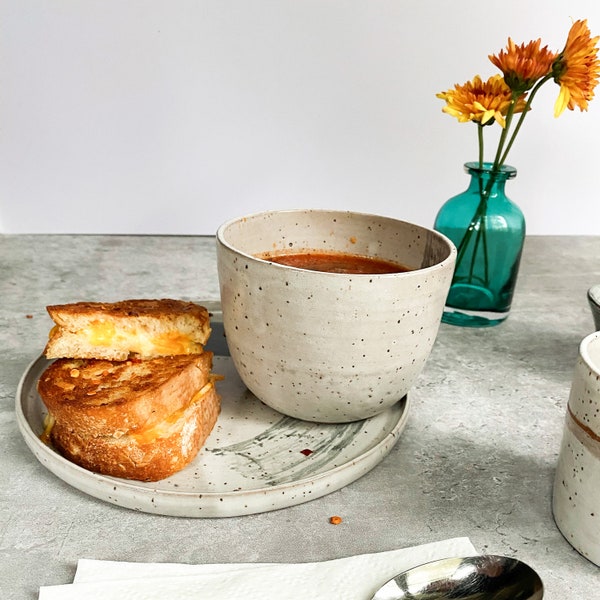 Soup Bowl and Plate - Etsy