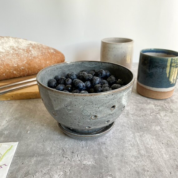 Ceramic Colander Ceramic Berry Bowl Modern Rustic Home | Etsy