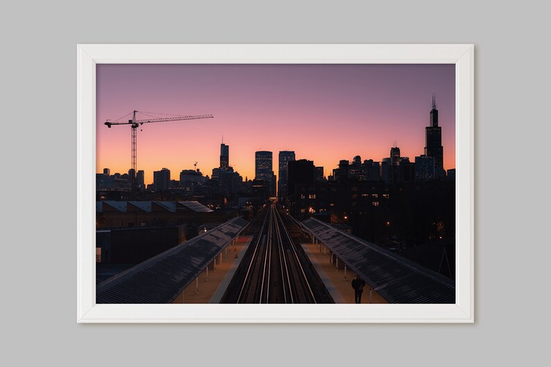 Chicago City Sunrise, Chicago Photography, Wall Art, Fine Art Print ...