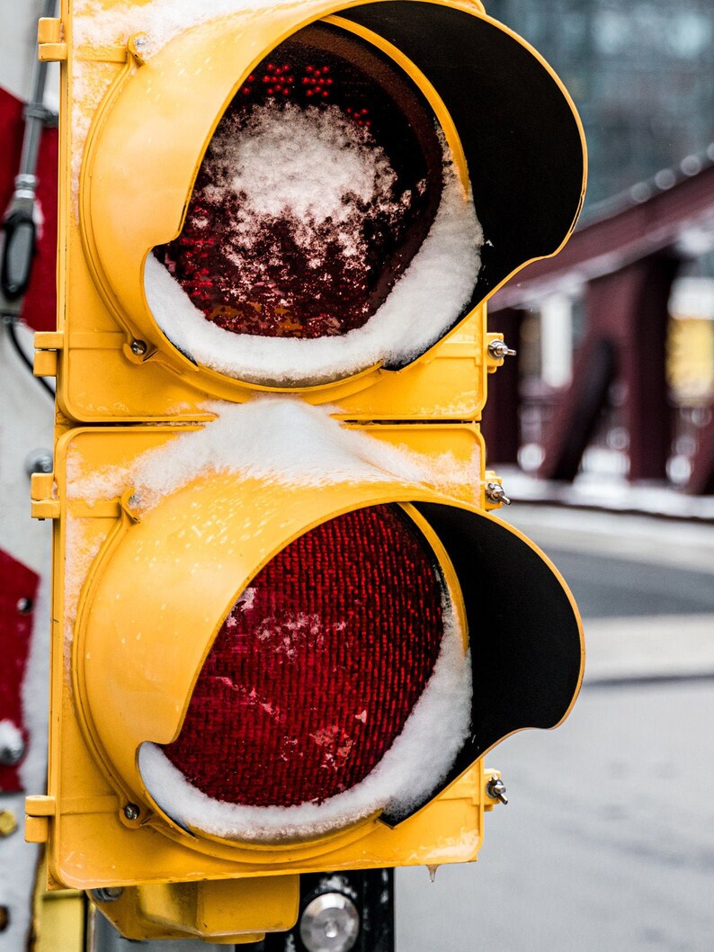 Chicago Bridge Traffic Lights Chicago Photography Wall Art - Etsy