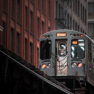 EL Train, Chicago, Chicago Photography, Wall Art, Fine Art Print, Urban ...