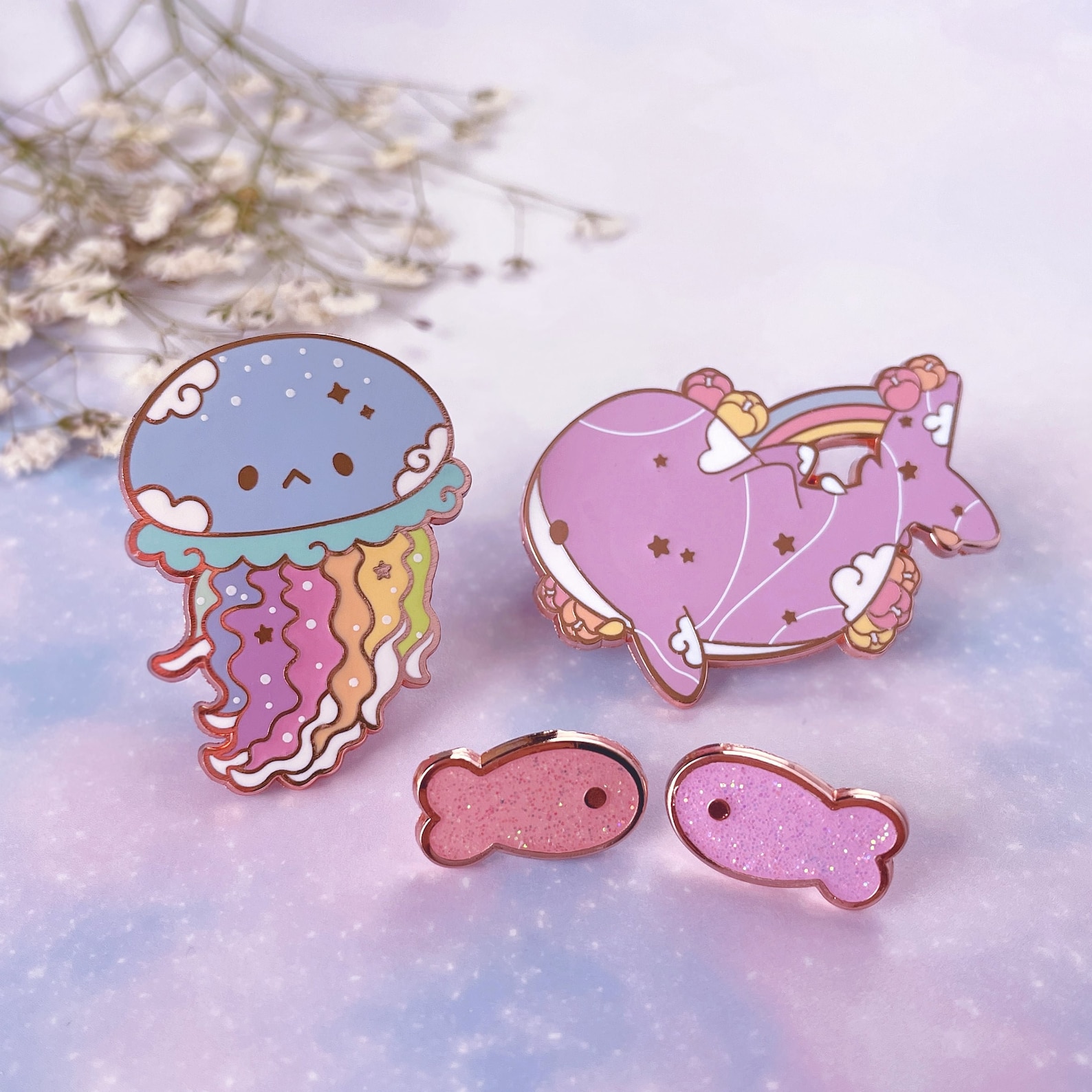 Glitter Fish Mini Pins - Etsy Canada