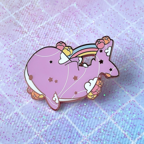 Rose Gold Whale Shark Enamel Pin - Etsy