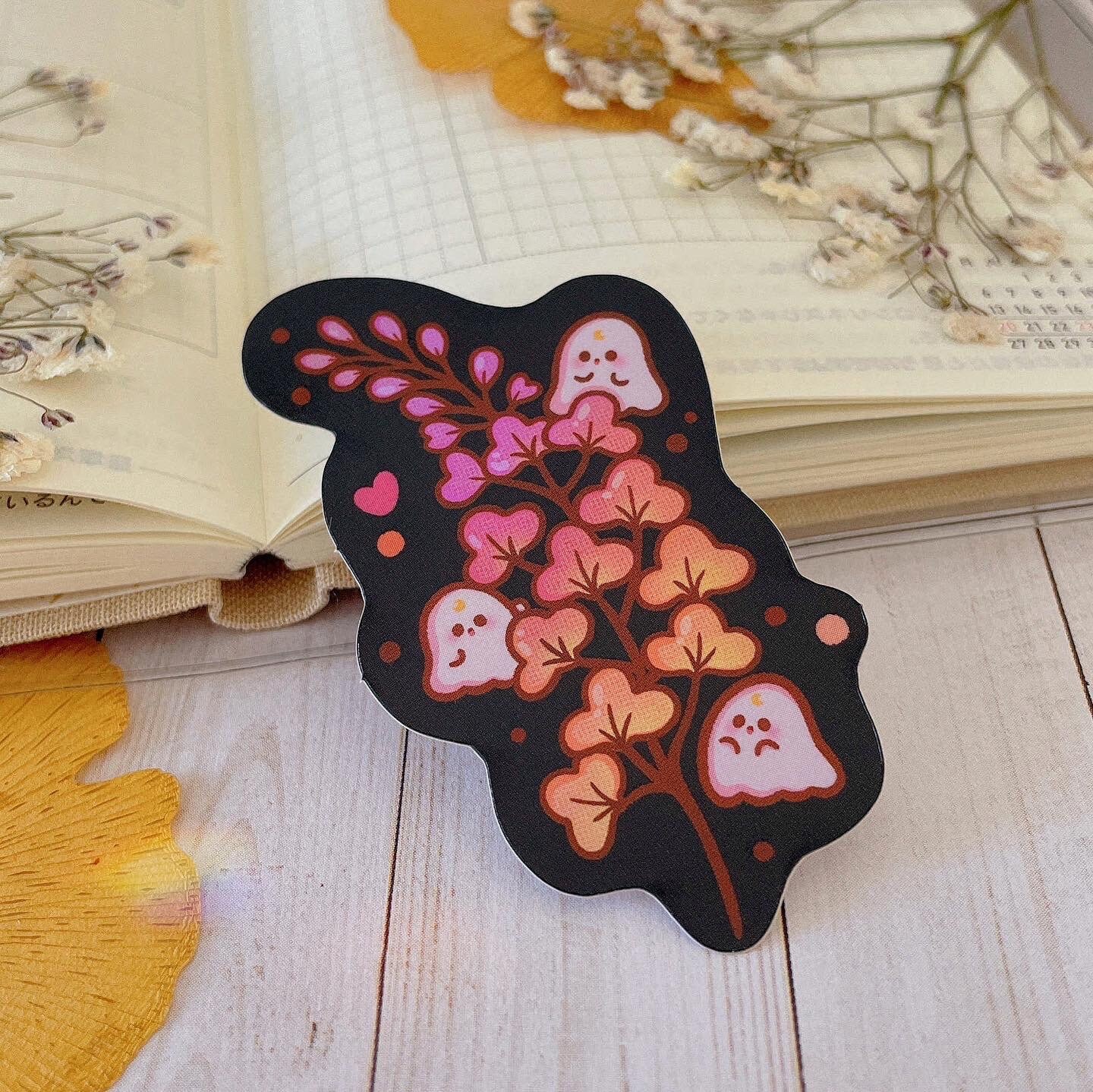 Holographic Vinyl Sticker | Ghost Branch, Halloween, Journaling, Bujo ...