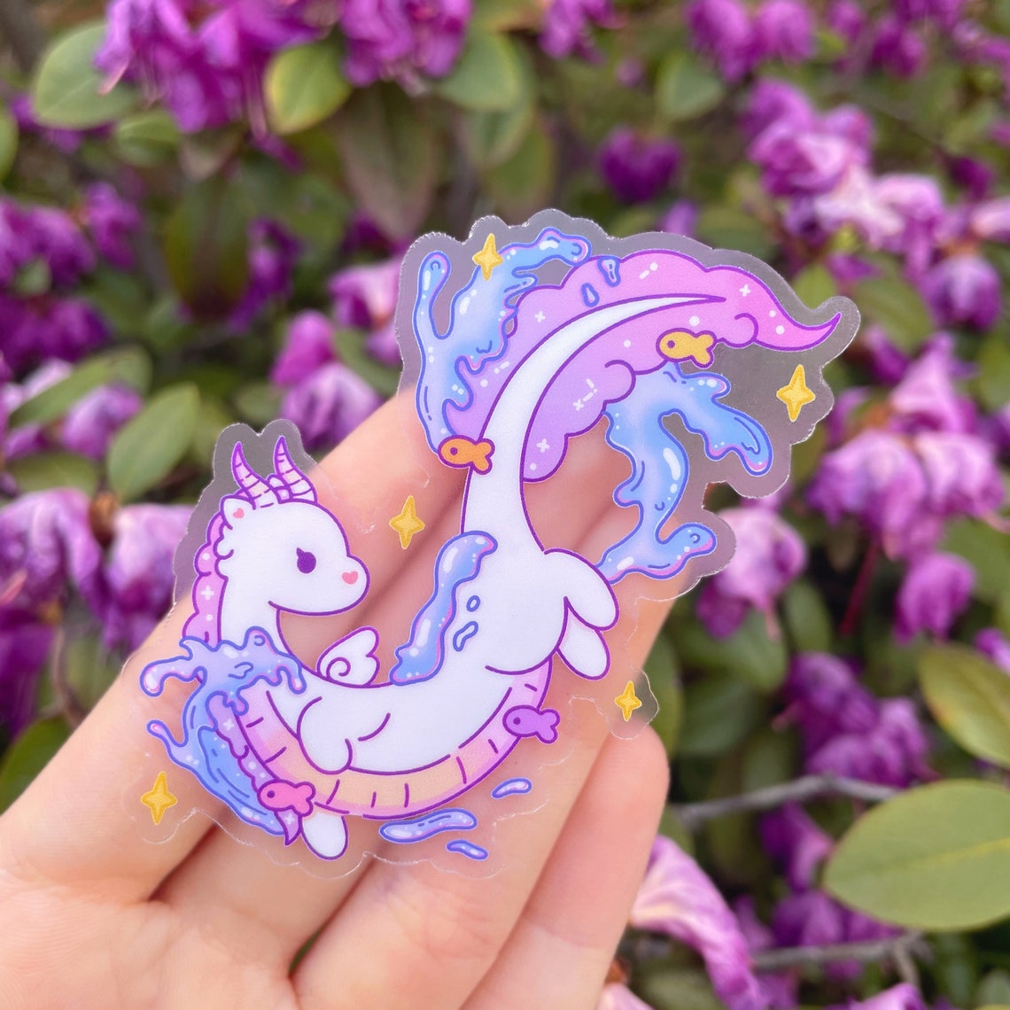 Clear Vinyl Sticker | Water Dragon, Waterproof, Vinyl, Journaling ...