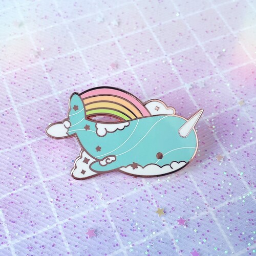 Narwhal Hard Enamel Pin - Etsy