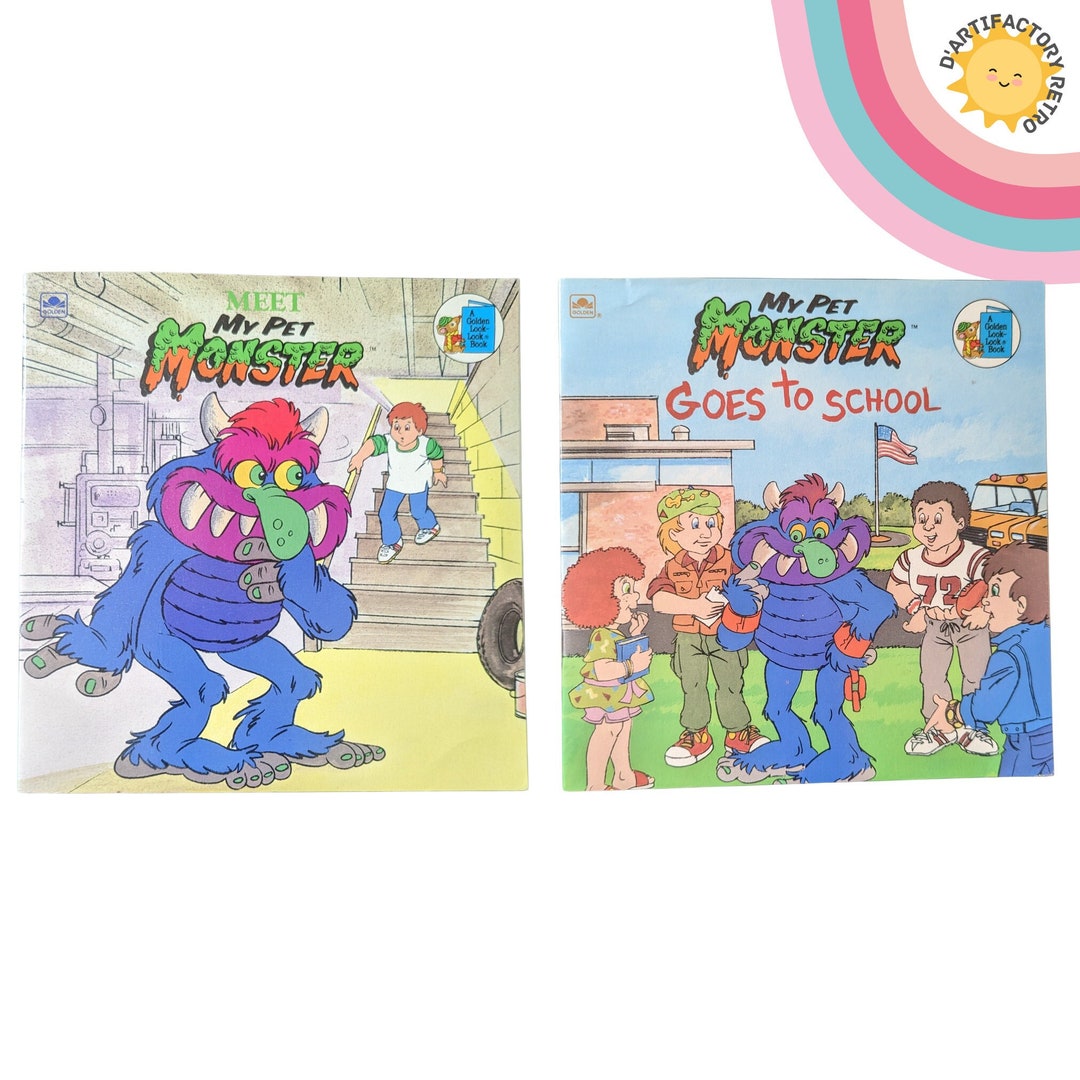 My Pet Monster Storybook 2-pack 1980's Golden Look-look - Etsy
