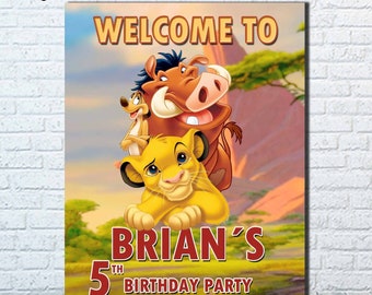 Lion King Welcome Sign - Etsy Australia