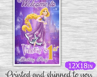 Rapunzel Birthday Party Welcome Sign - Etsy