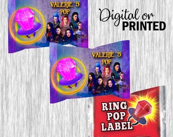 Ring Pop Labels - Etsy