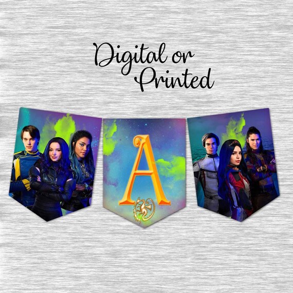 Party Supplies Descendants Welcome Sign 12x18in Banners & Signs etna.com.pe