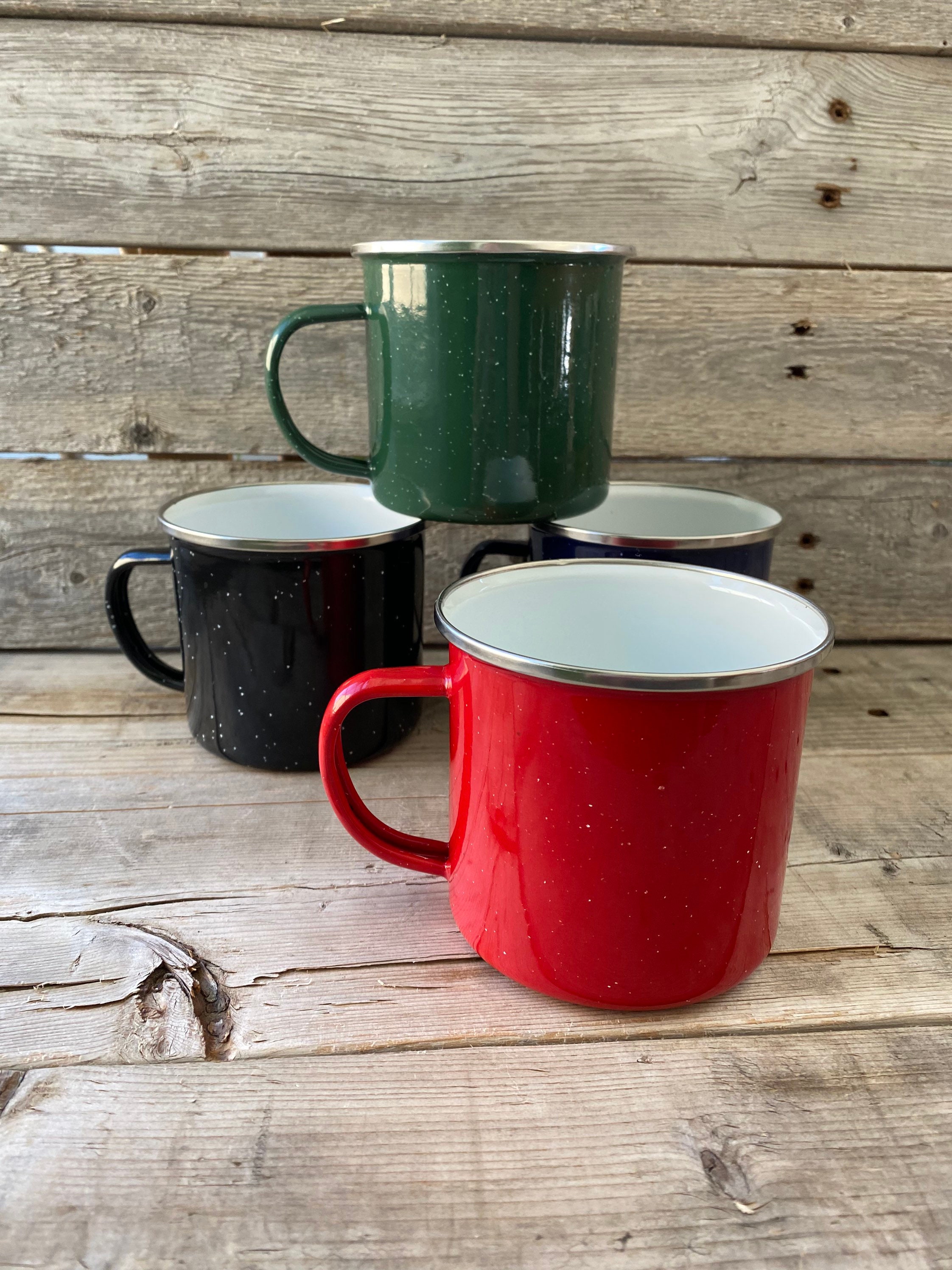 Large Enamel Mug - Etsy
