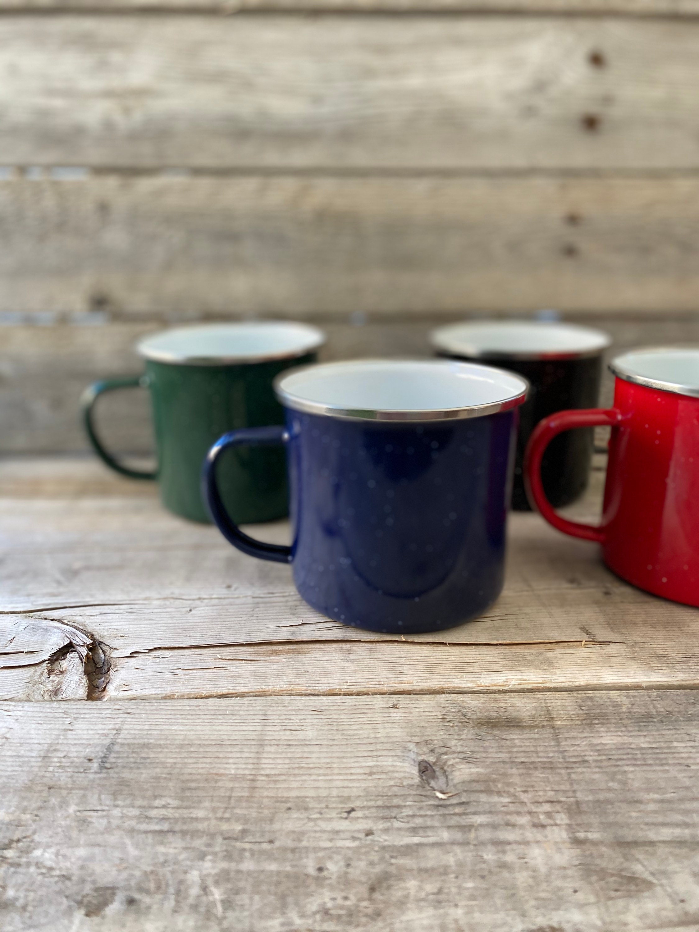 Large Enamel Mug - Etsy