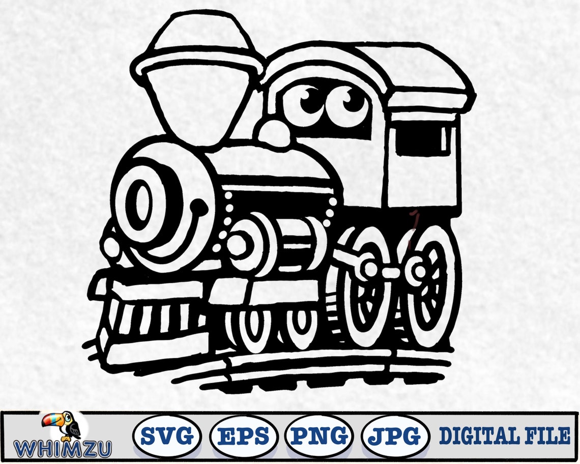 Cute Train SVG Clipart Cricut File - Etsy
