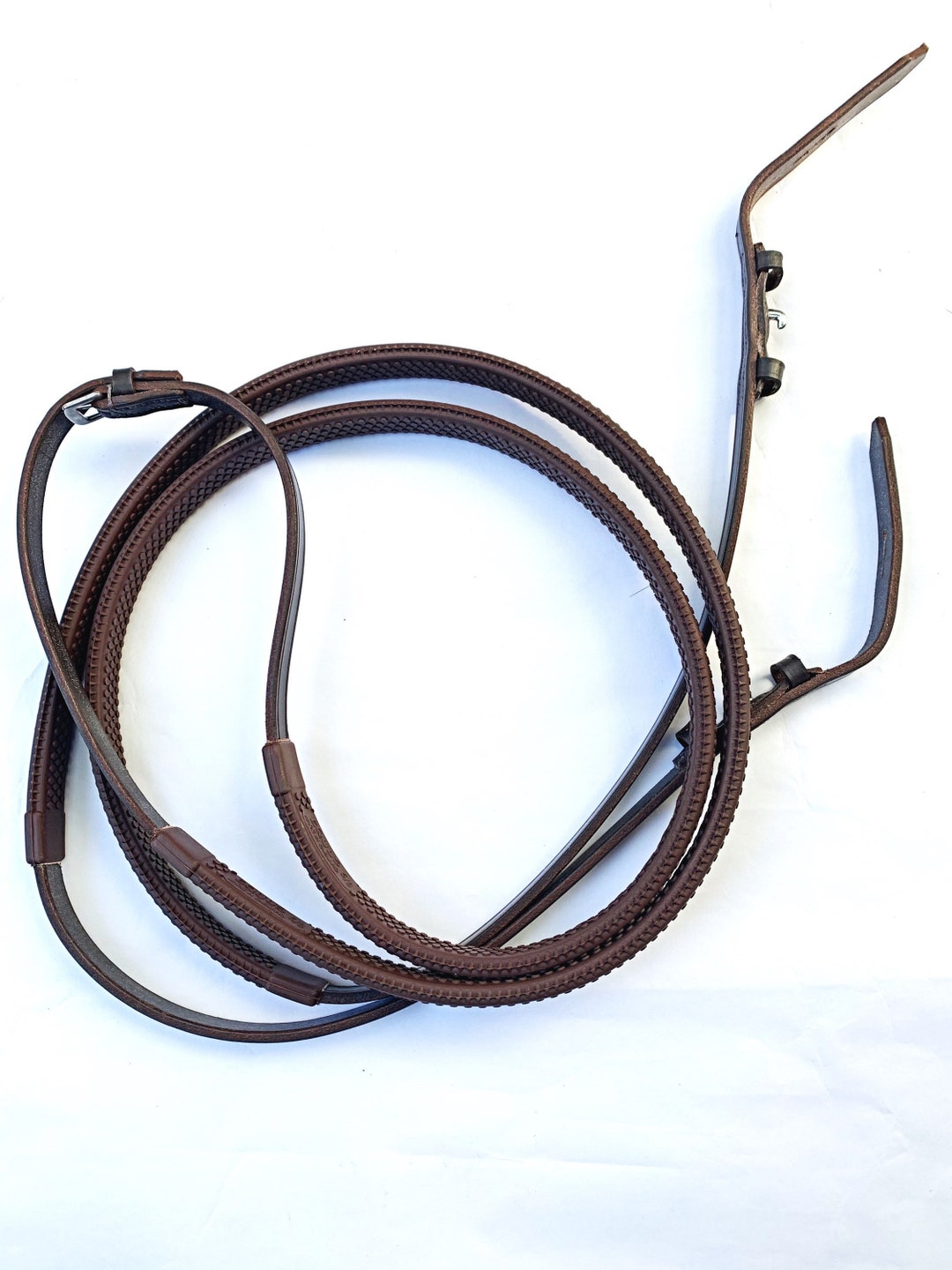 Brown Leather Reins, Horse Reins, Brown Leather Bridle, Reins for ...