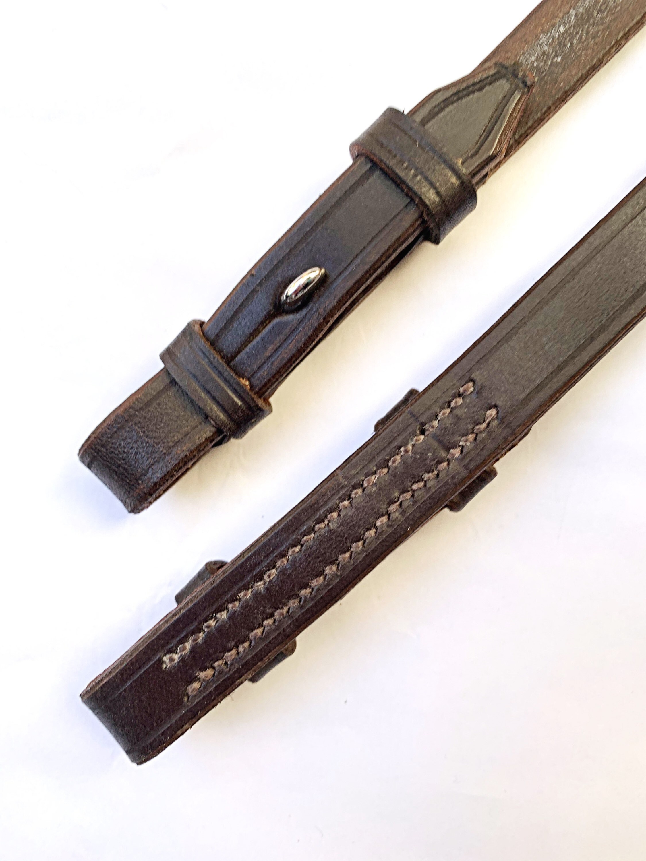 Brown Leather Reins, Horse Reins, Brown Leather Bridle, Reins for ...