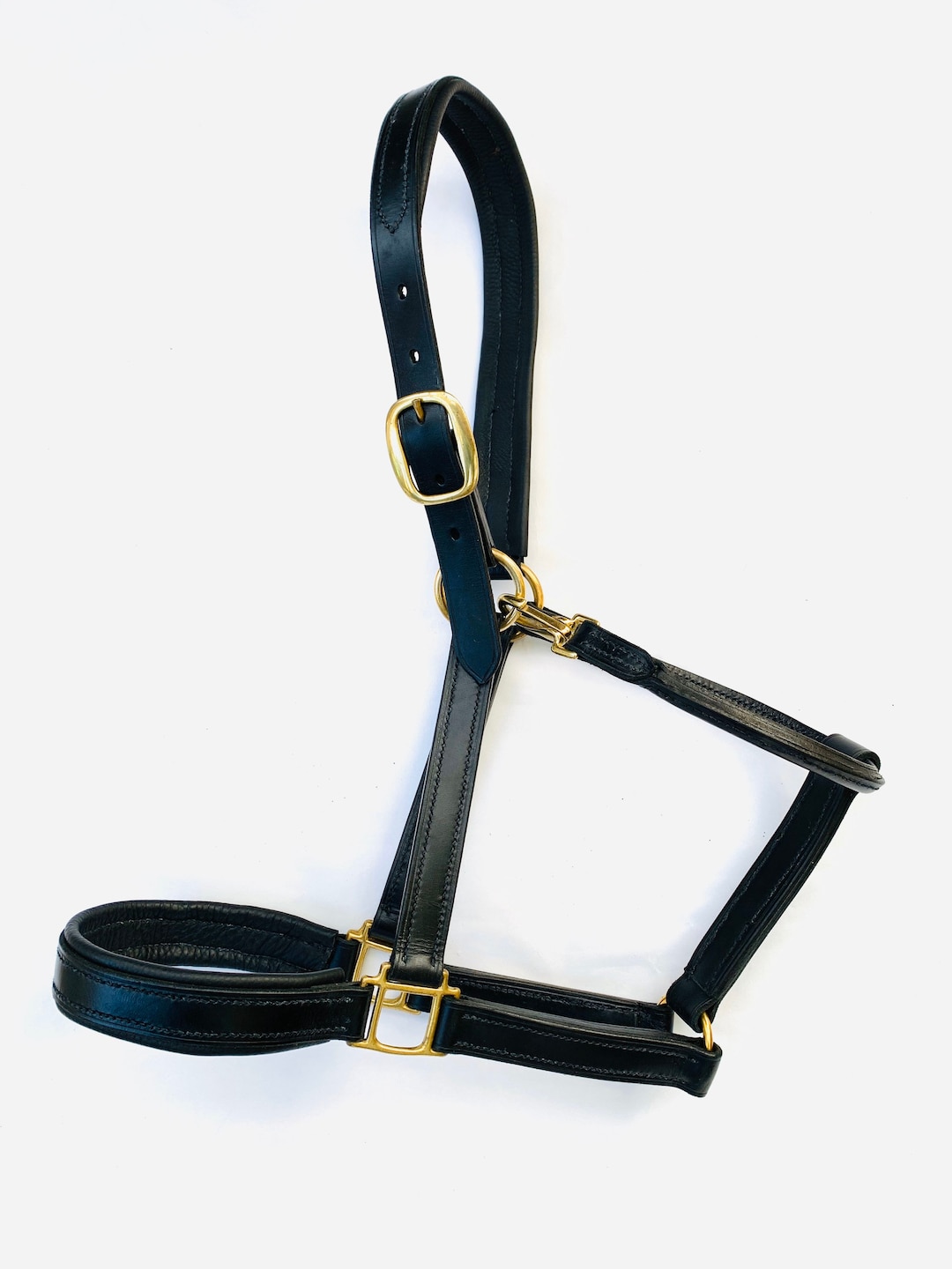 Leather Headcollar, Horse Headcollar, Padded Headcollar, Leather Halter ...