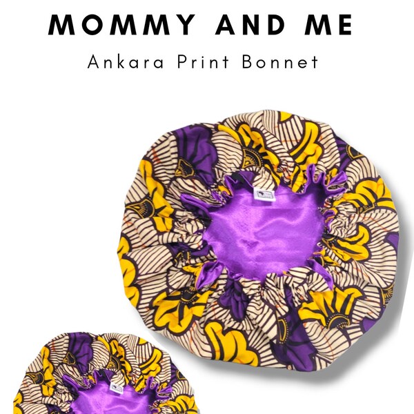Mommy and Me Bonnet Set Ankara - Etsy