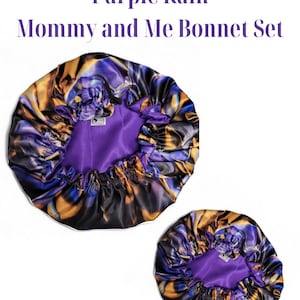 Purple Rain, Mommy and Me Bonnet Set, Baby Bonnet, Adult Bonnet ...