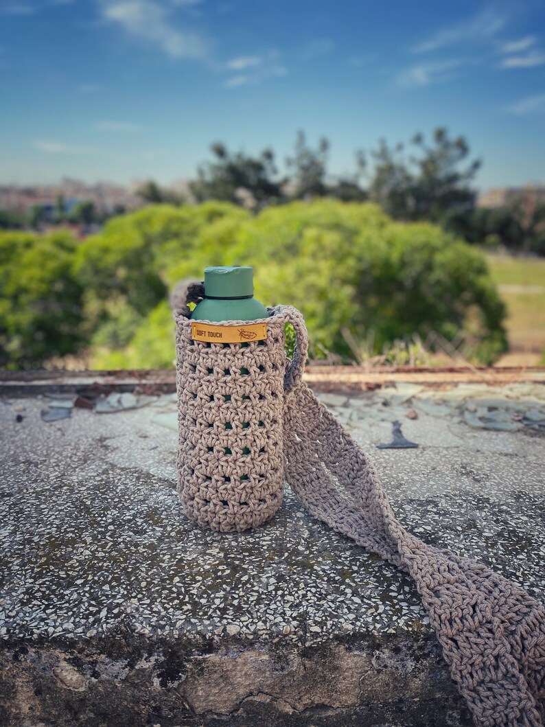 Crochet Pattern, Water Bottle Bag Patern, Video Tutorial, Water Bottle ...